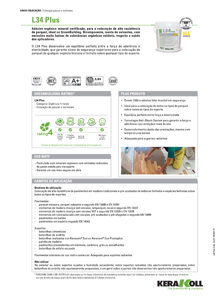 Ficha Tecnica Kerakoll | PDF