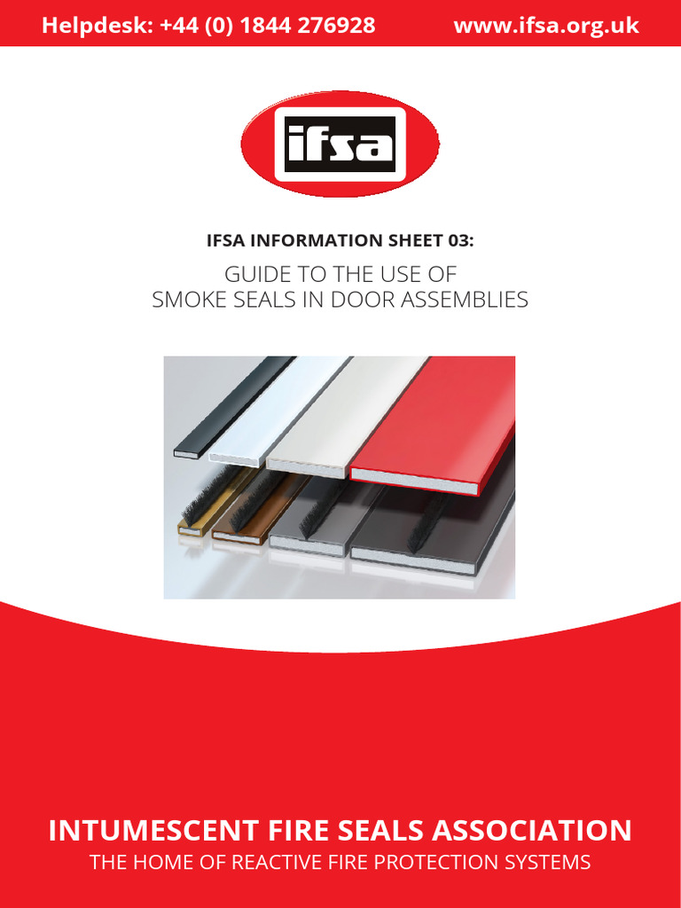 INFORMATION SHEET 03 Guide To The Use of Smoke Seals in Door Assemblies ...