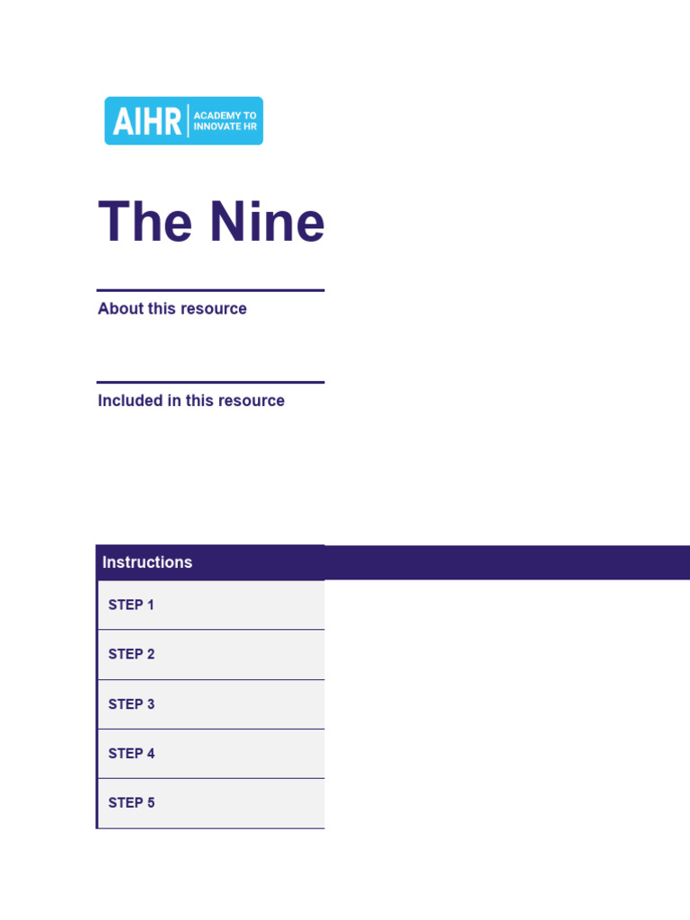 Nine Box Grid Template | PDF | Talent Management | Risk