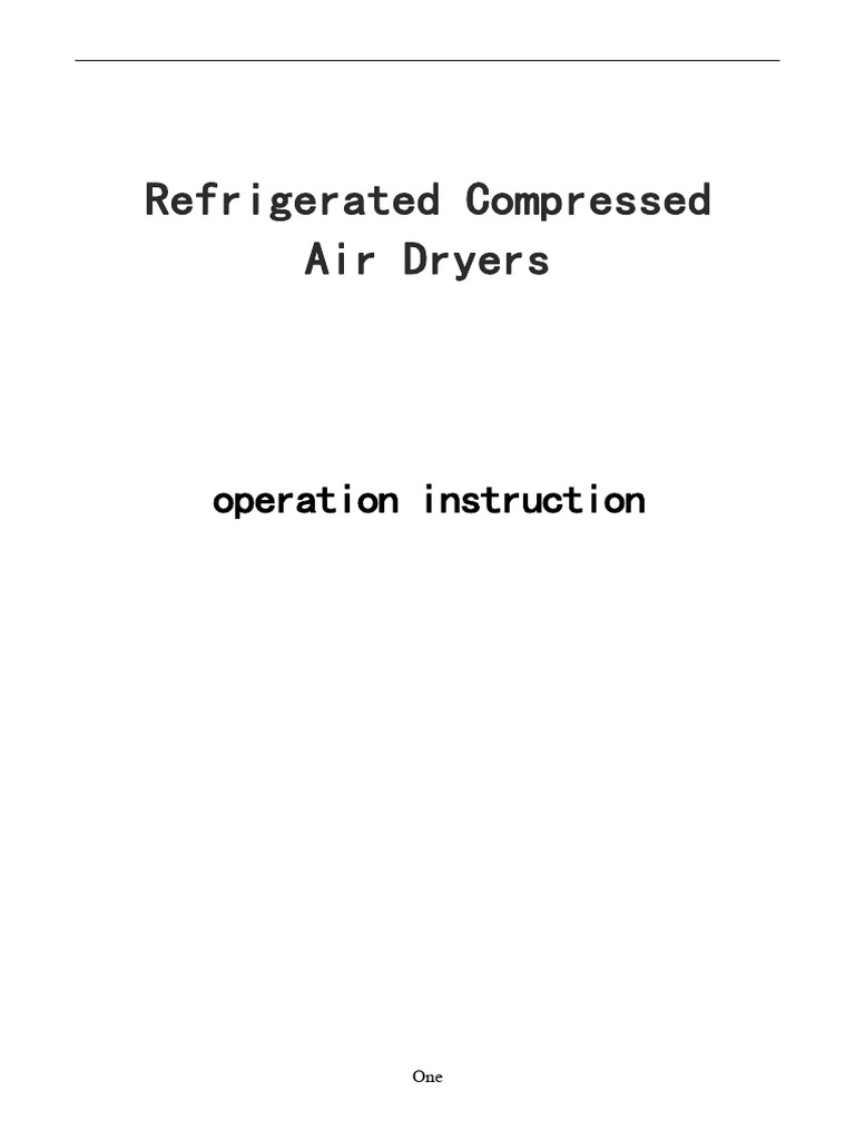 Air Dryer Manual - 2 | Download Free PDF | Clothes Dryer | Heat Exchanger