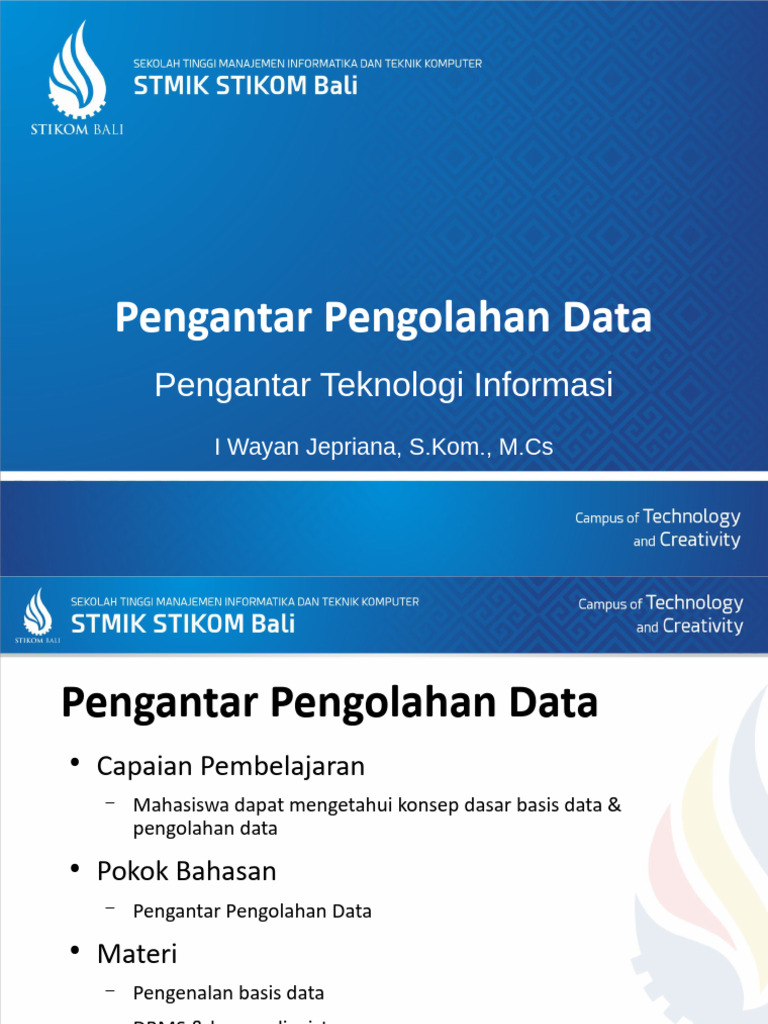 06 - Pengantar Pengolahan Data | PDF 06 - Pengantar Pengolahan Data | PDF