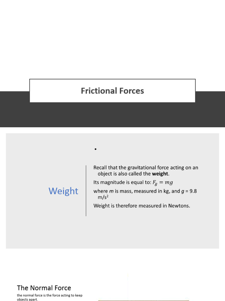L8 Frictional Forces | PDF