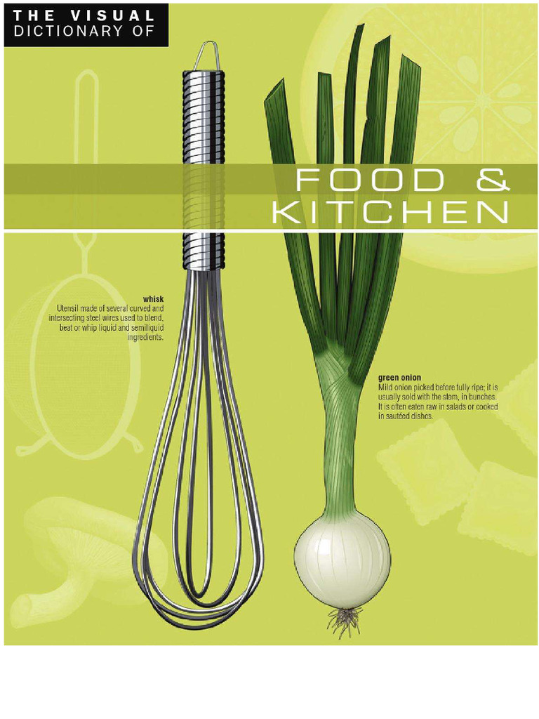 Visual Dictionary Food and Kitchen | PDF