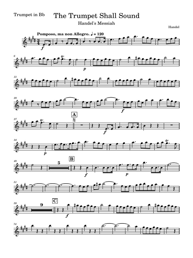 The Trumpet Shall Sound BB | PDF | Music Based On The Bible | Works ...