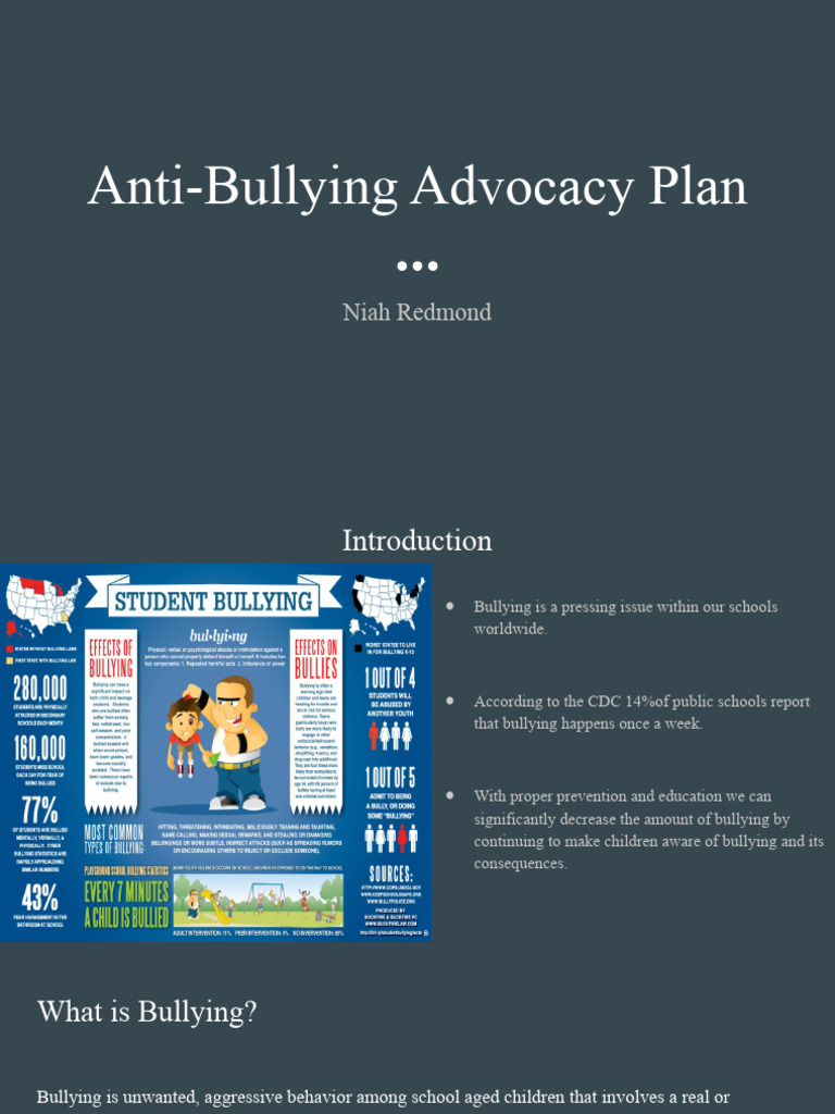 Anti Bullying Advocacy Plan 1 | PDF | Bullying | School Counselor