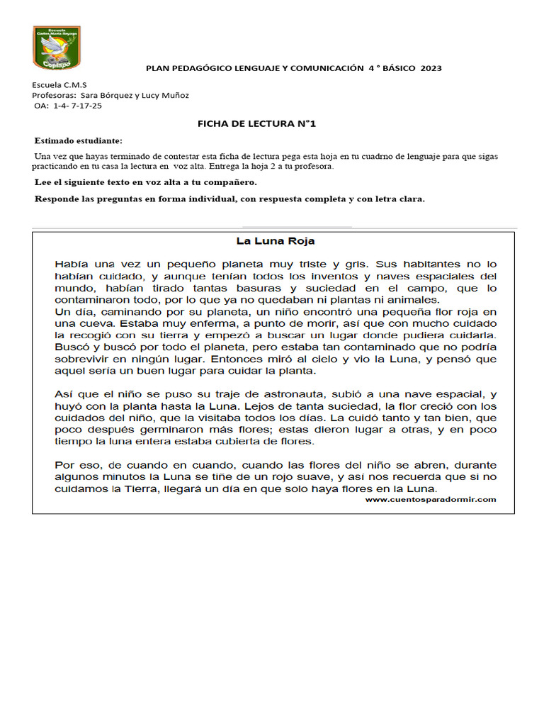 ficha de lectura 1 | PDF