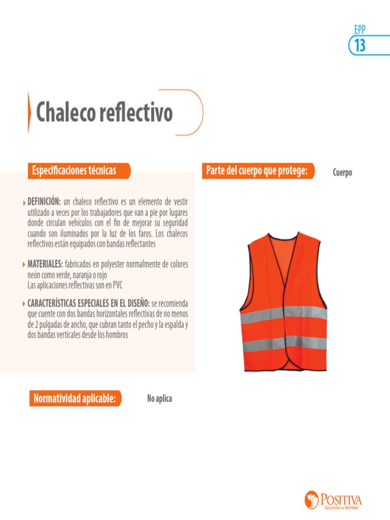 13 Chaleco Reflectivo | PDF