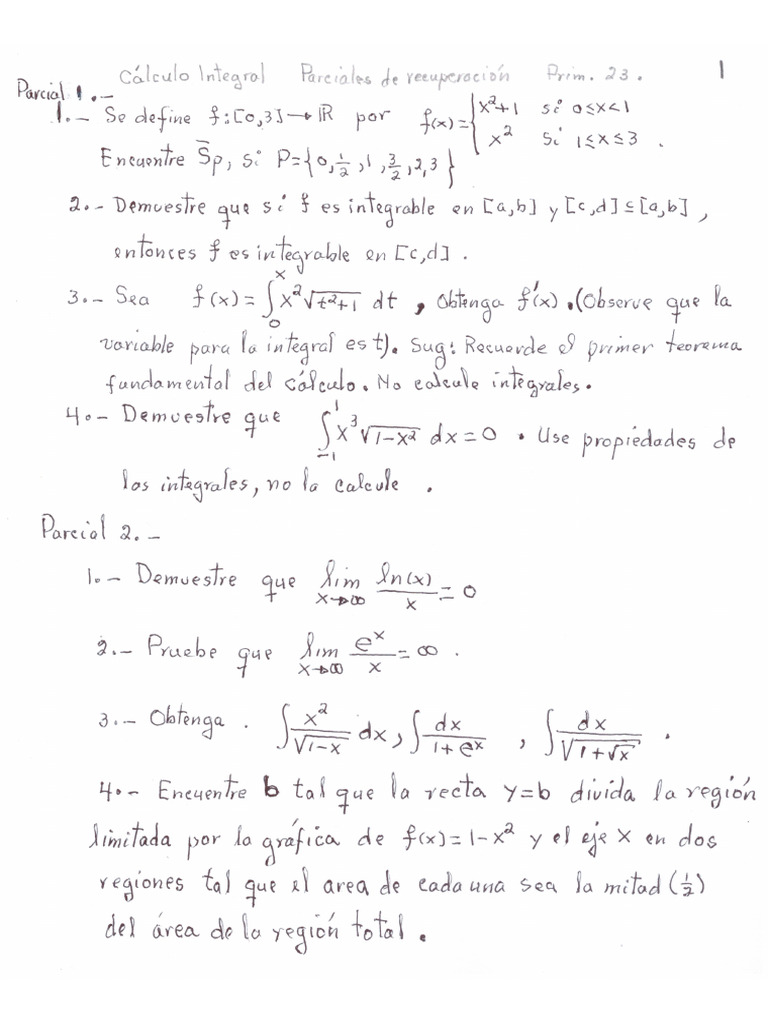 Calc Int Parciales De Recup 23 Pdf 