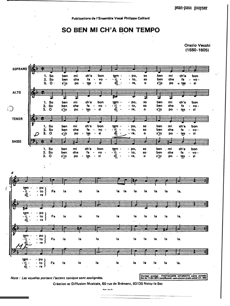 So Ben Mi Cha Bon Tempo | PDF