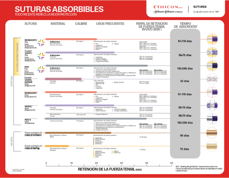 Poster Suturas Absorbibles 01 | PDF | Anatomía | Medicina CLINICA