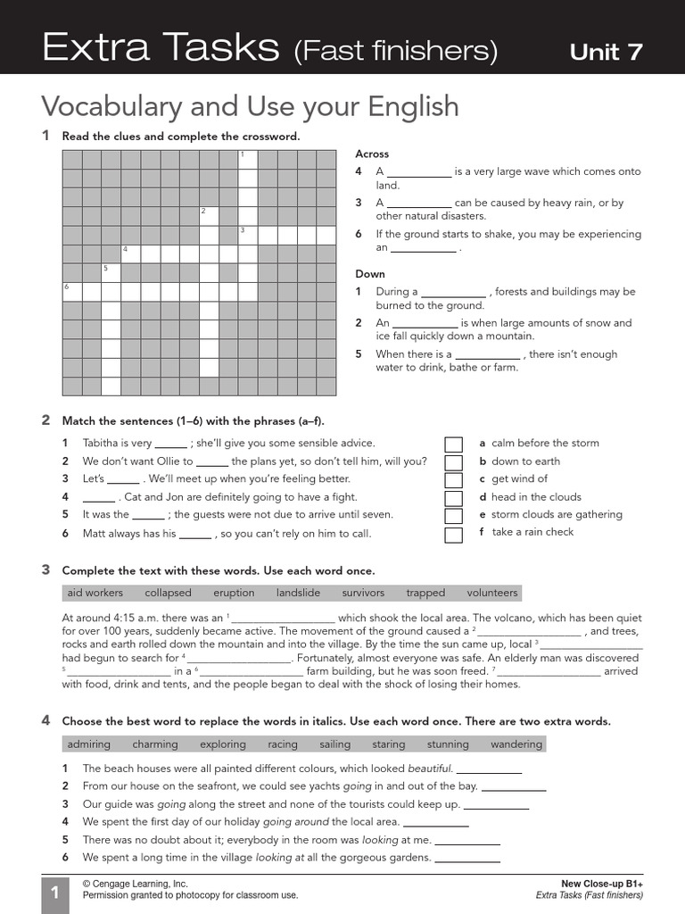 Homework Educare 2023 2024 11 20240306-20240307-5554-Ncu b1 Extra Tasks Fast Finishers U7 0-1-1 ...