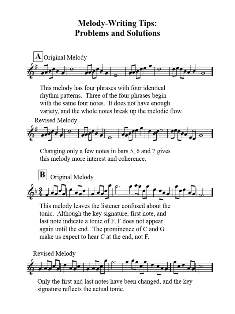 Melody Tips | PDF | Rhythm | Melody