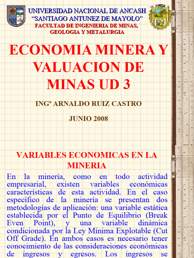 Economia Minera Ud 3 | PDF | Minería | Business
