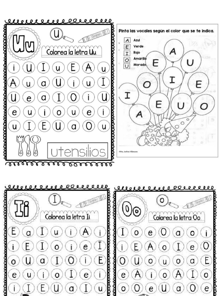 Actividad Vocales | PDF