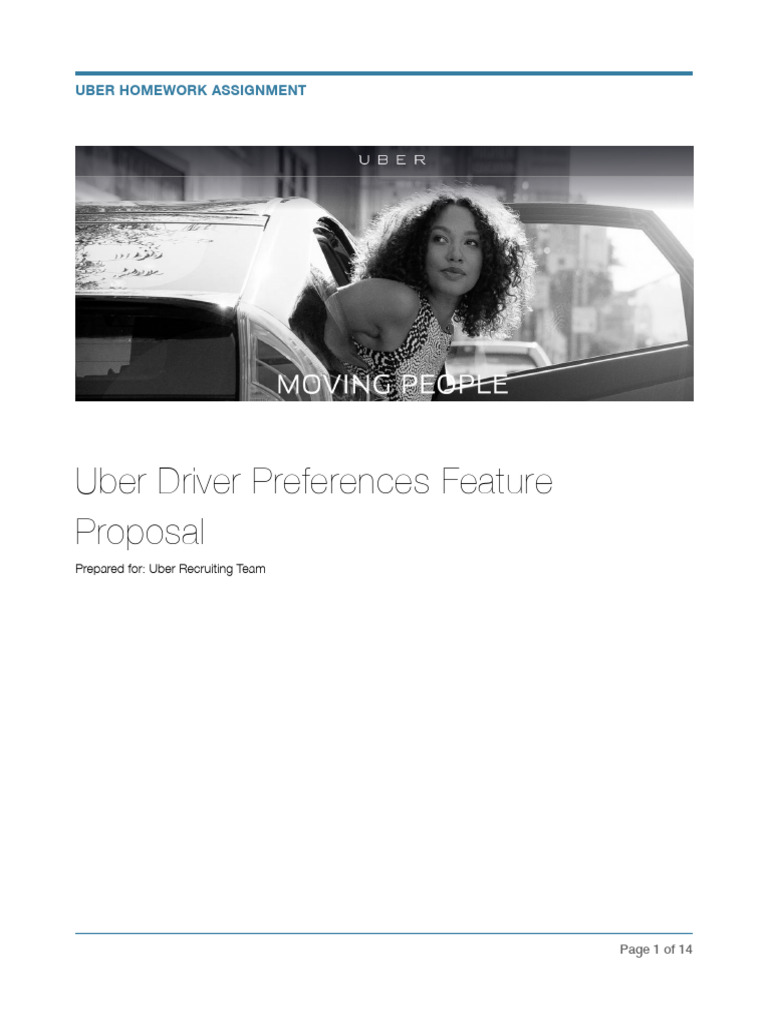 Uber APM Homework Assignment | PDF | Survey Methodology | Business