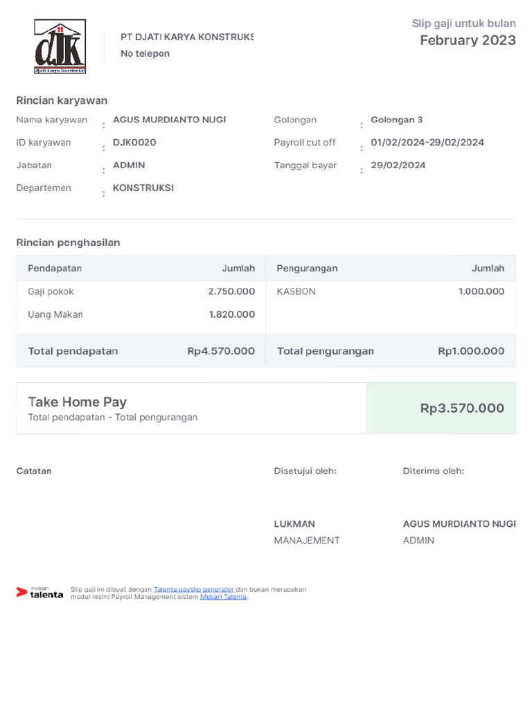 Payslip | PDF