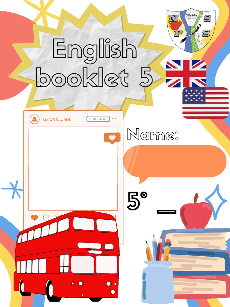 English Booklet 5 (2023) | PDF | English Language | Room