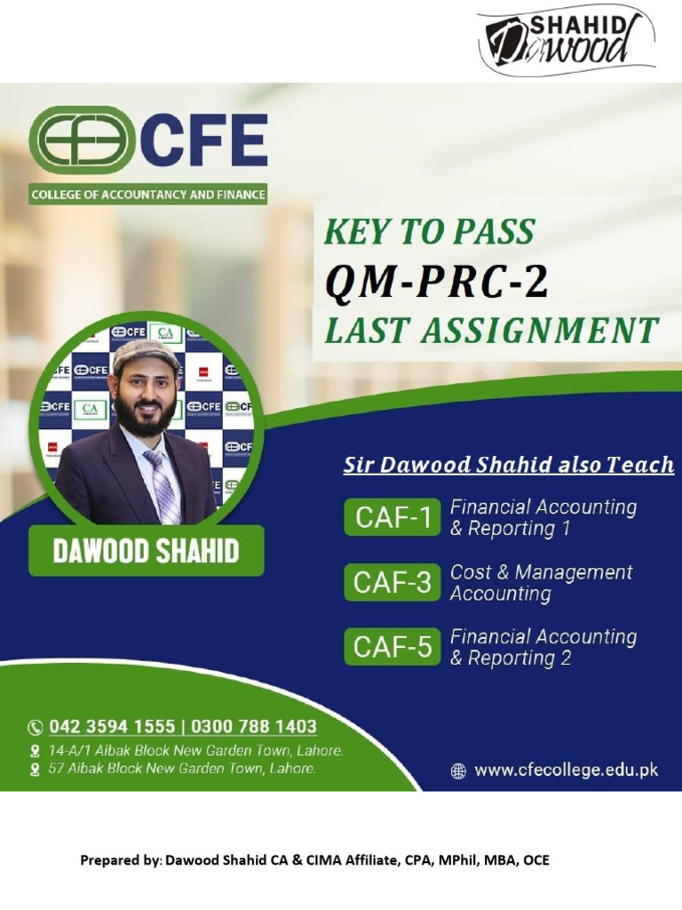 QM (PRC-2) Last Assignment March 2024 | PDF | Equations | Quadratic Equation