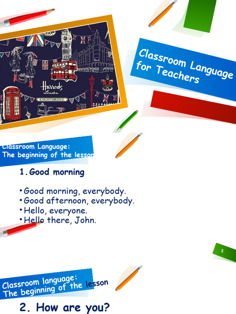 Essential Classroom Language for Teachers | PDF