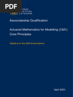 CM1 Actuarial Mathematics Syllabus 2026 | PDF | Present Value | Yield ...