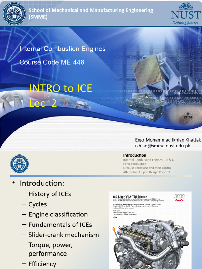 Internal Combustion Engines Overview | PDF | Internal Combustion Engine | Piston
