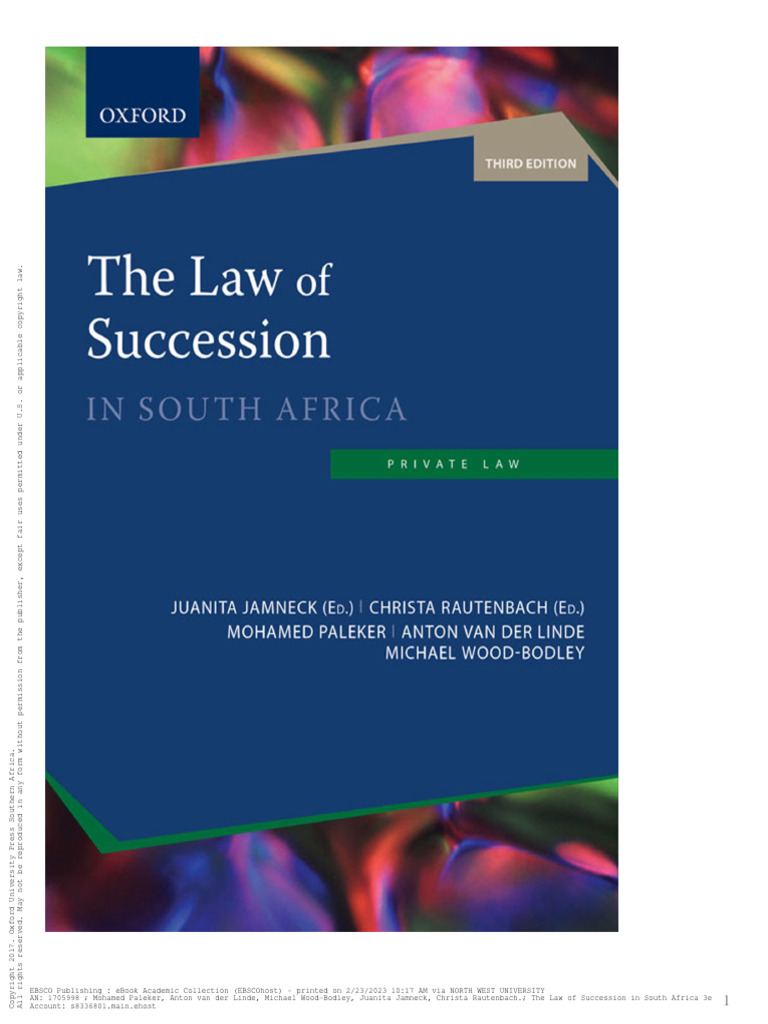 Law of Succession | PDF | Will And Testament | Intestacy
