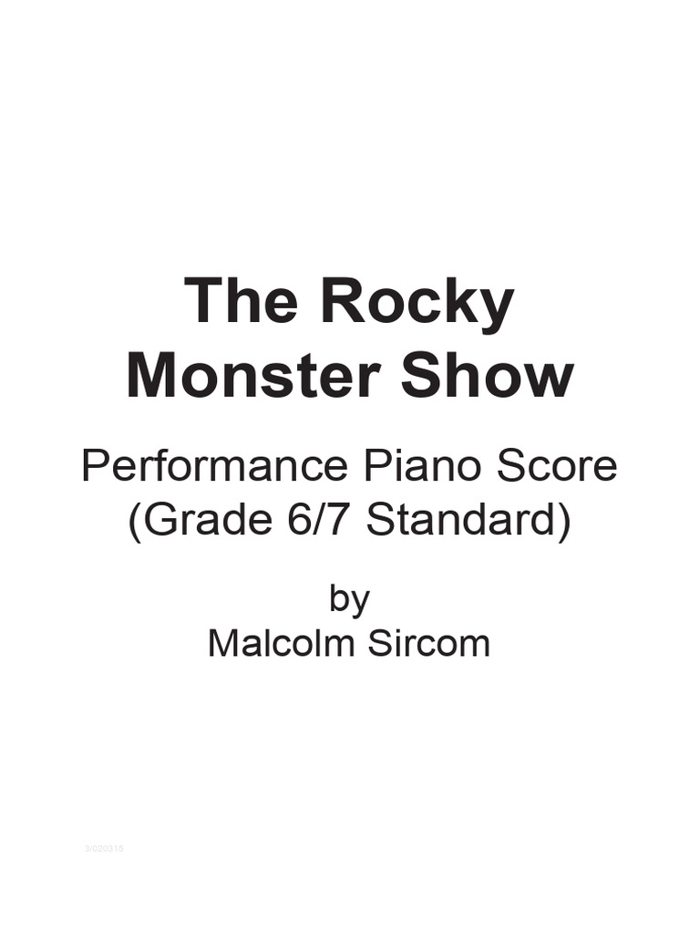 Rocky Junior Sample Score | PDF