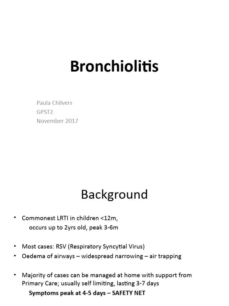 bronchiolitis seminar. | PDF | Medicine | Immunology