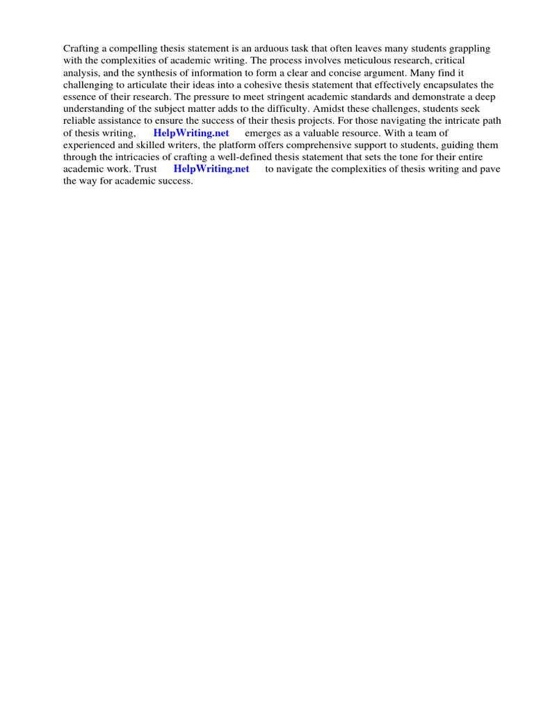 Example of Intro Paragraph With Thesis Statement | PDF | Essays | Thesis