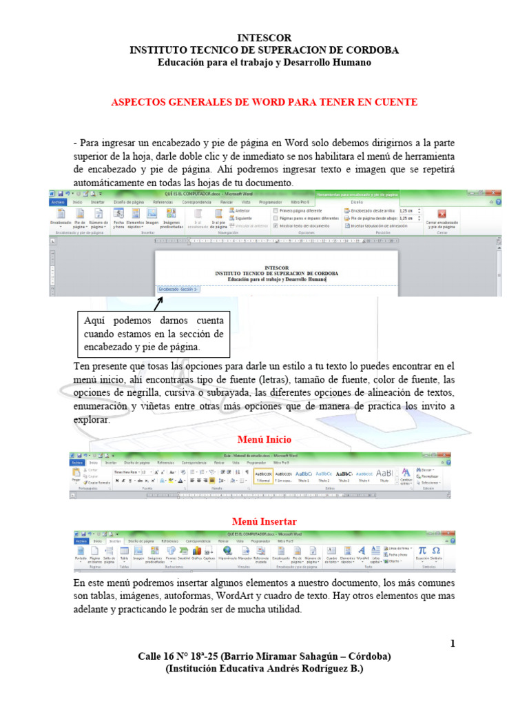 Aspectos Clave de Word para Usuarios | PDF | Microsoft Word | Informática