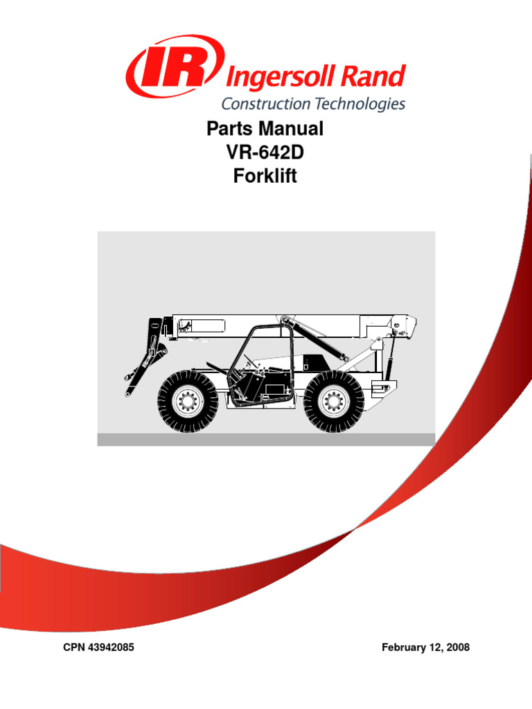 INGERSOLL VR-642D Telehandler Parts Manual | PDF