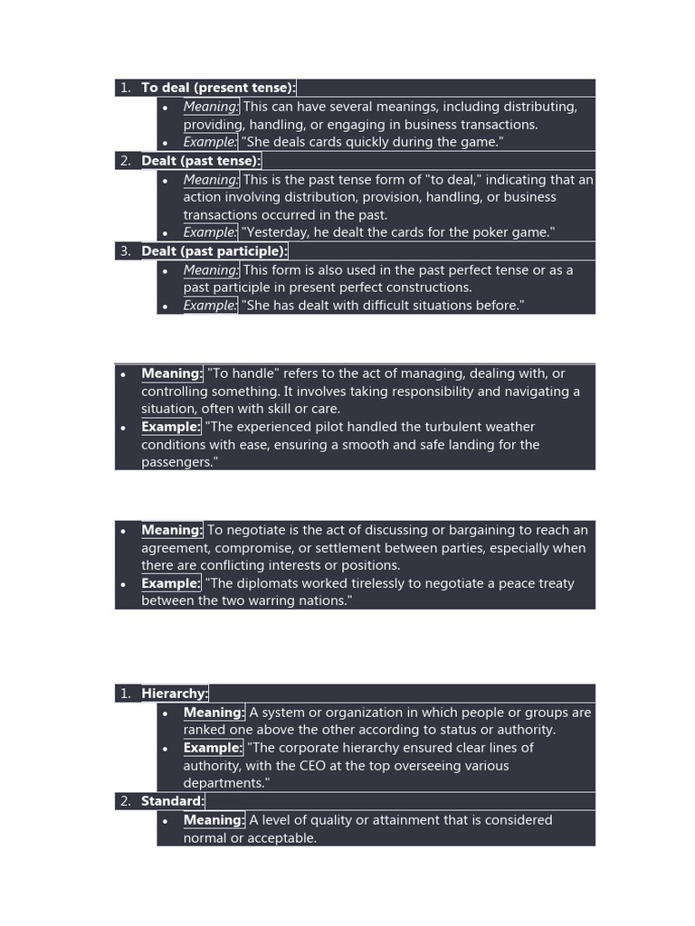 Understanding Key Business Terms | PDF | Employee Benefits | Employment