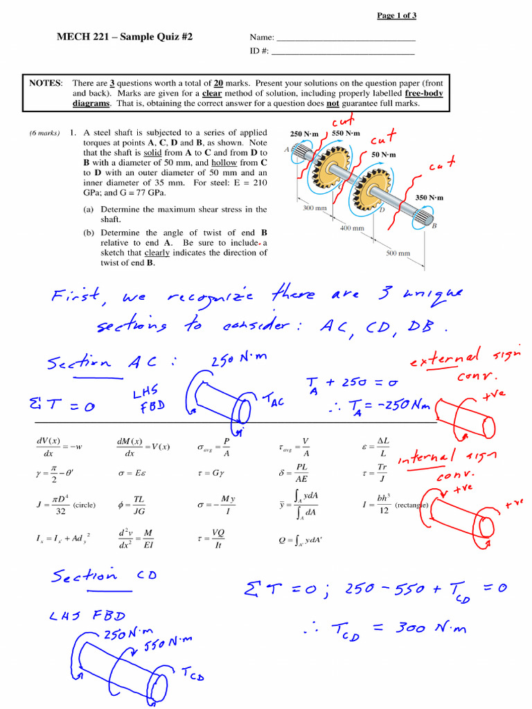 Sample Quiz 2 | PDF