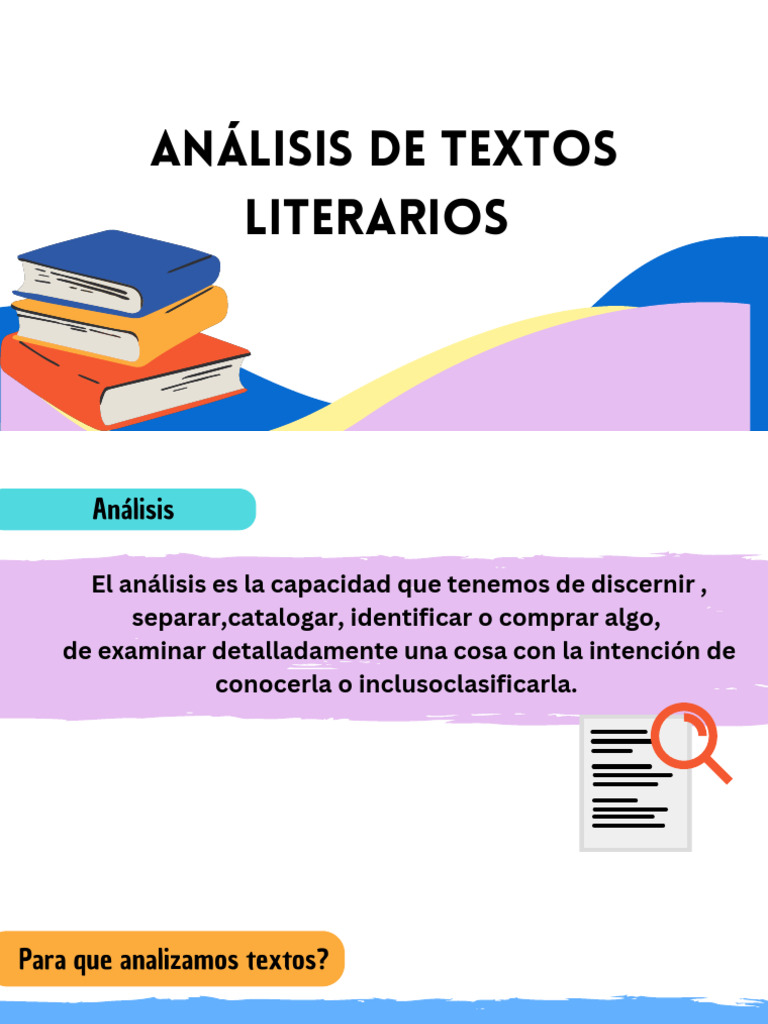 Análisis de Textos Literarios | PDF | Narrativa