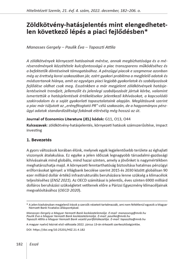 HSZ 21 4 E2 Manasses Paulik Tapaszti | PDF