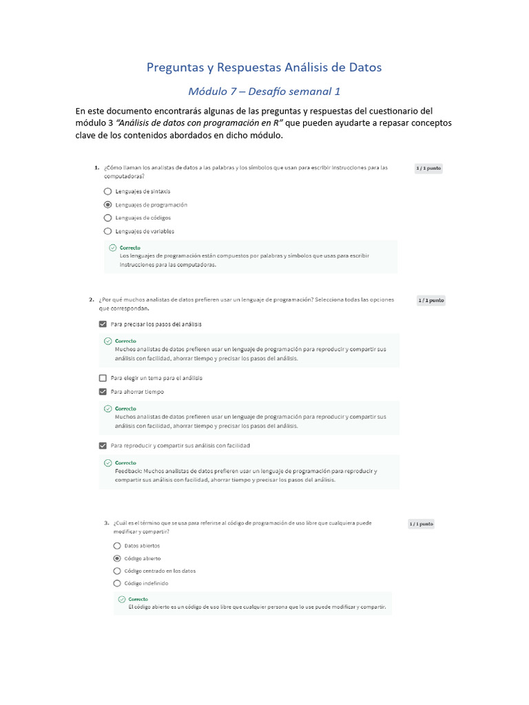 Preguntas y Respuestas 7 Análisis de Datos Con Programación en R M7DS1 ...