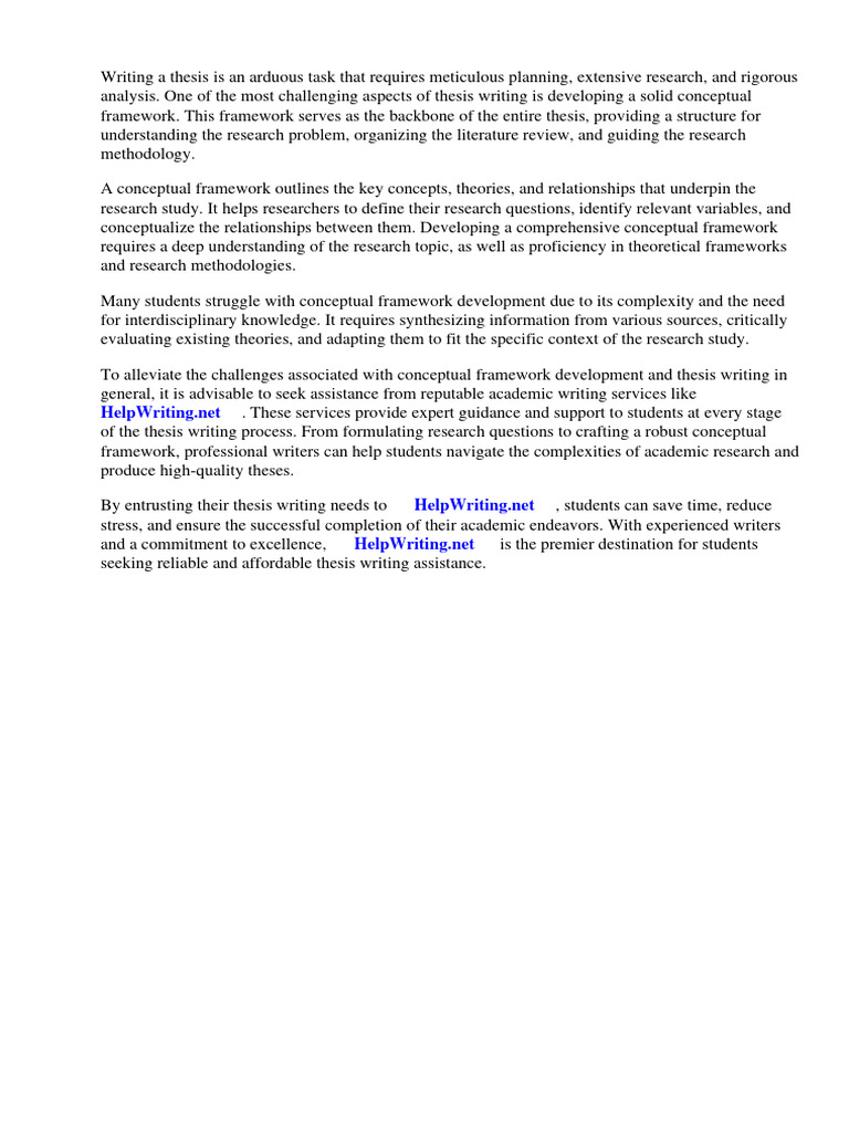Conceptual Framework Sample in Thesis | PDF | Theory | Thesis