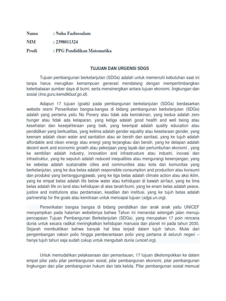 Nuha Fazlussalam - Tugas Eksplorasi Konsep - Topik 1 | PDF