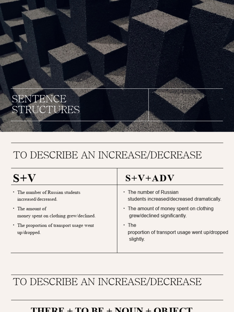 Sentence Structures Task 1 | PDF | Economies