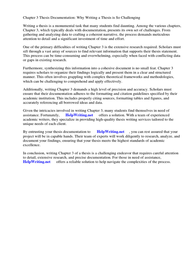 Chapter 3 Thesis Documentation | PDF | Computers