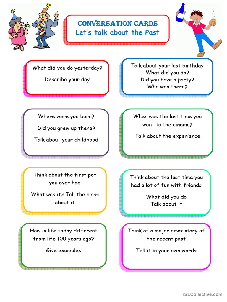 Conversation Cards | PDF | General Fiction | Language Arts & Discipline