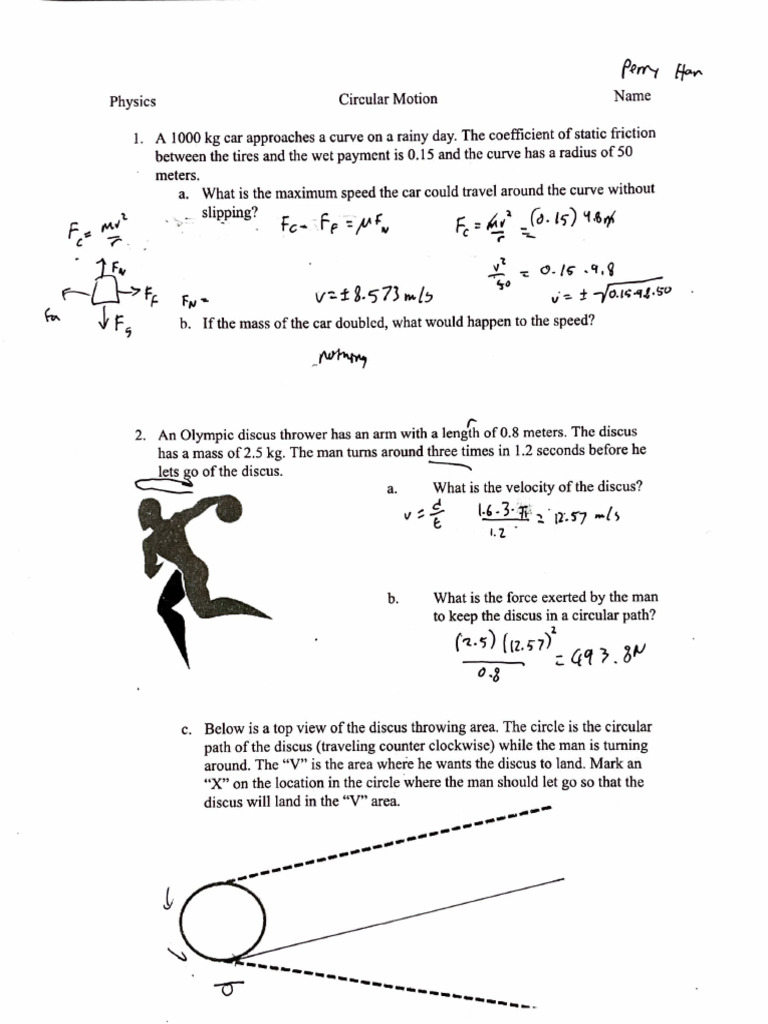 Circular Motion | PDF | Force | Applied And Interdisciplinary Physics