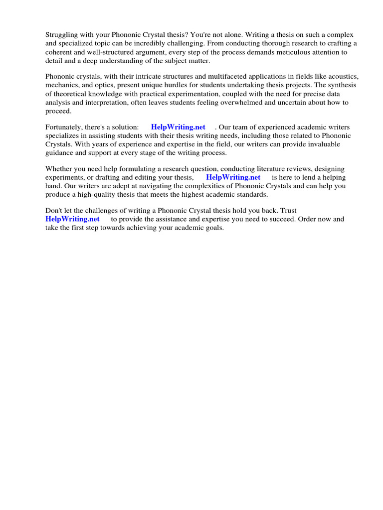 Phononic Crystal Thesis | PDF | Metamaterial | Waves