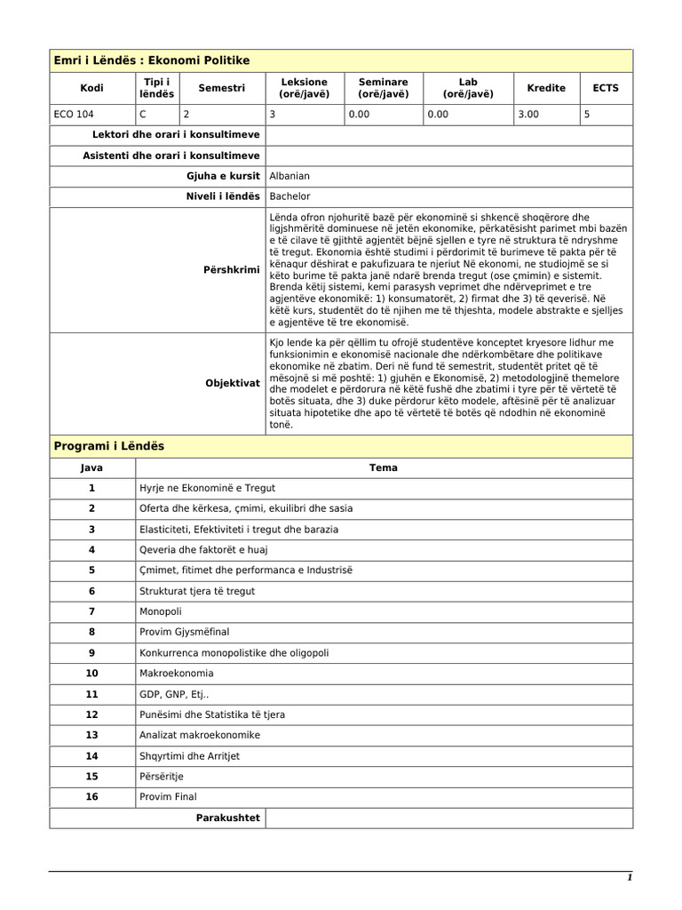 Eco 104 05.03.2024 | PDF