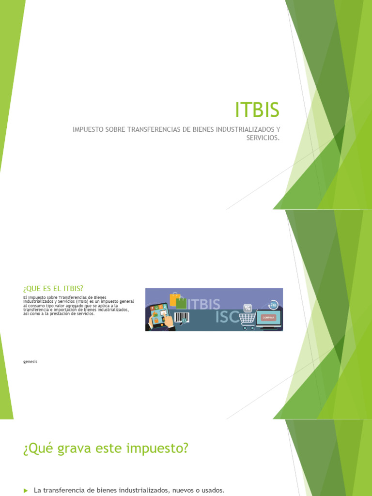 Guía sobre el Impuesto ITBIS en RD | PDF | Impuestos | Porcentaje