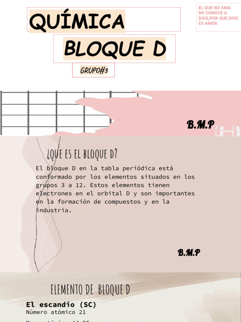 Bloque D | PDF | Rieles | Tabla periódica