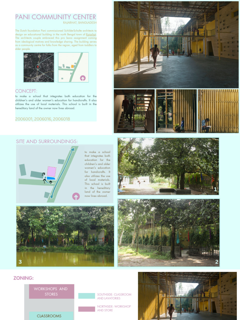 Pani Community Center Case Study | PDF | Classroom | Building Engineering