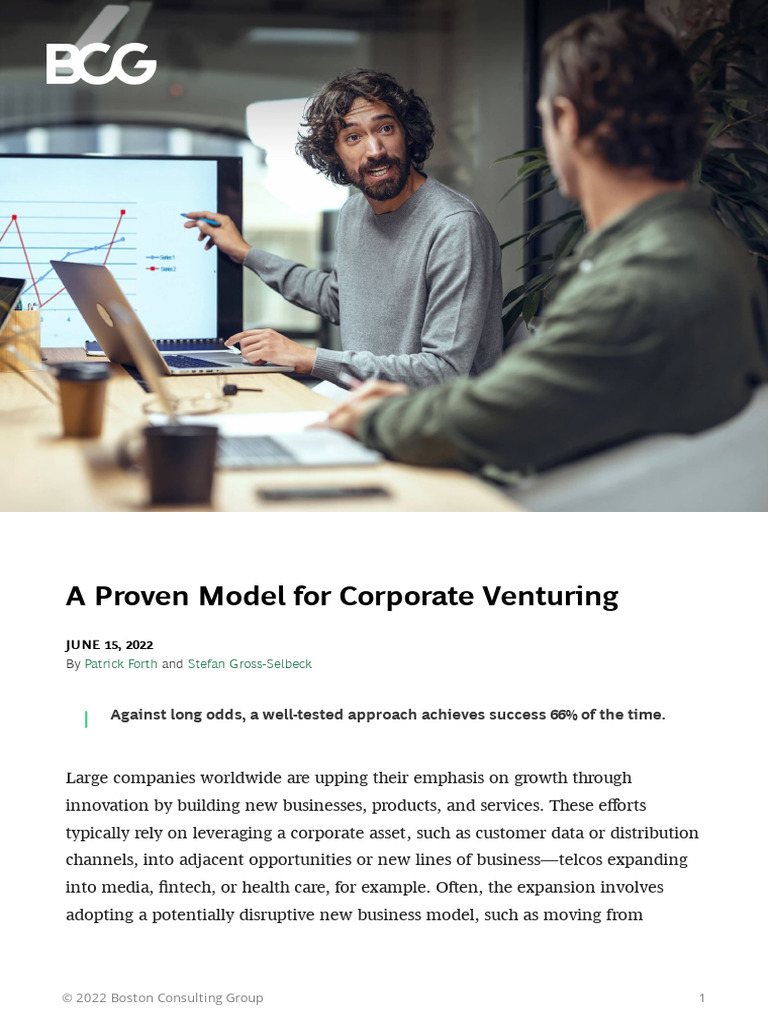 Corporate Venturing Models | Download Free PDF | Venture Capital | Corporate Finance