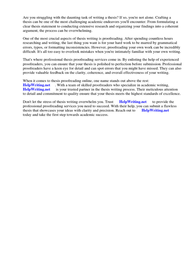 Thesis Proofreading Online Pdf Proofreading Thesis
