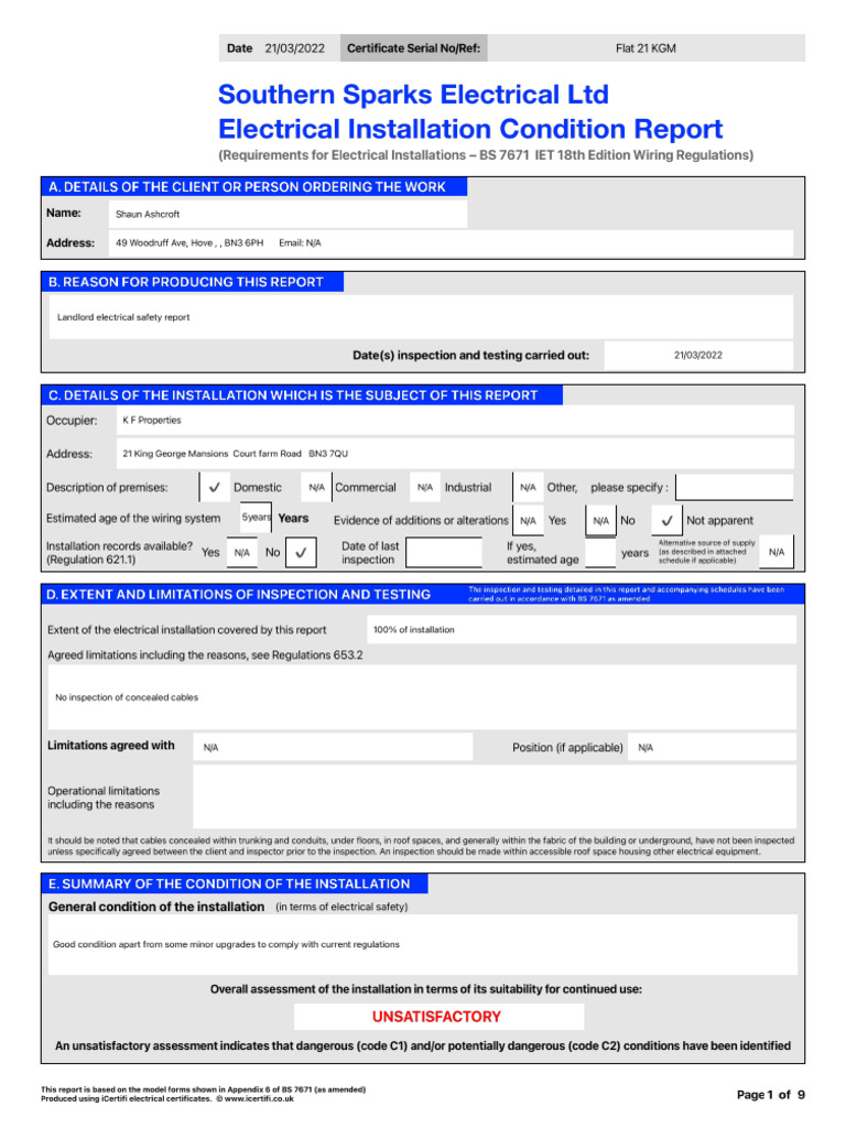 Eicr - Refflat 21 KGM | PDF
